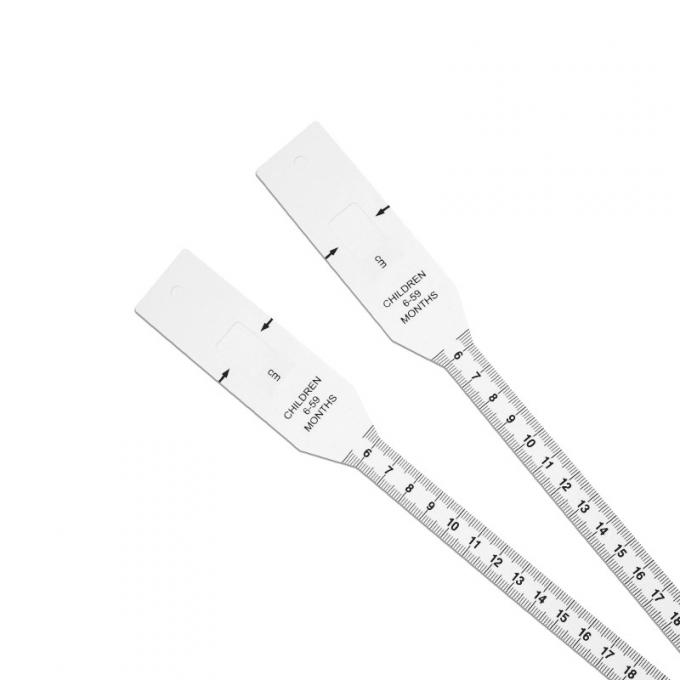 Soft White Mid Upper Arm Circumference Tape Metric MUAC 26cm For Kid Health